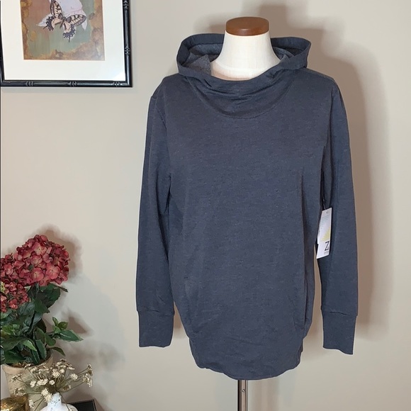 Zella | Tops | Zella Pike Pullover Gray Hooded Sweatshirt | Poshmark